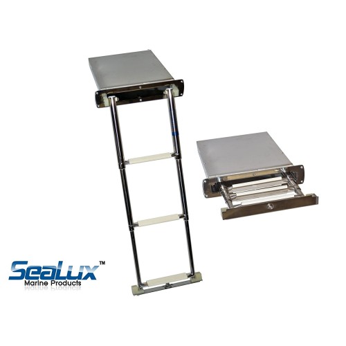 SeaLux 316 Stainless Steel 3-Step Concealed Box Telescopic Sport Swim ...