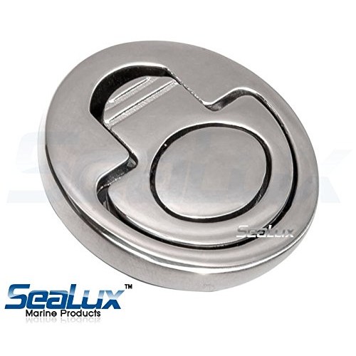 SeaLux Marine Hatch 316 Stainless Steel Round Spring Loaded Flush Lift ...
