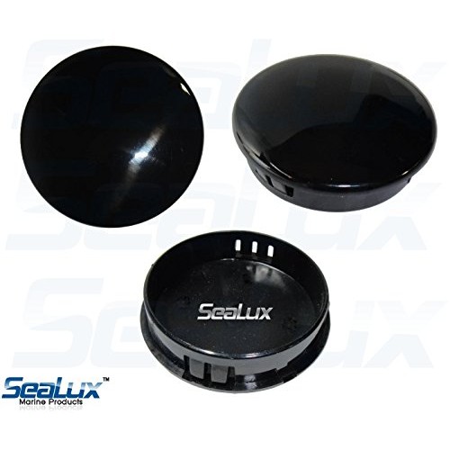 SeaLux Marine Boat Black 2-5/8 INCH PLASTIC BOAT CENTER STEERING WHEEL ...