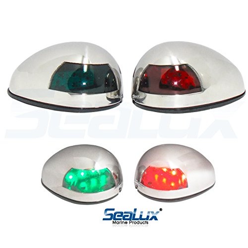 SeaLux Marine Boat Yacht 316 SS Horizontal Surface Mount LED Navigation ...