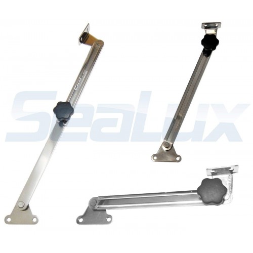 SeaLux Marine Premium 316 SS Hatch Lid Stay, Support and Adjuster 6" to ...