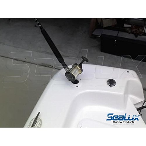 SeaLux 9-1/2" U.V. Stabilized Nylon 30 Degree Flush Mount Console Rod ...