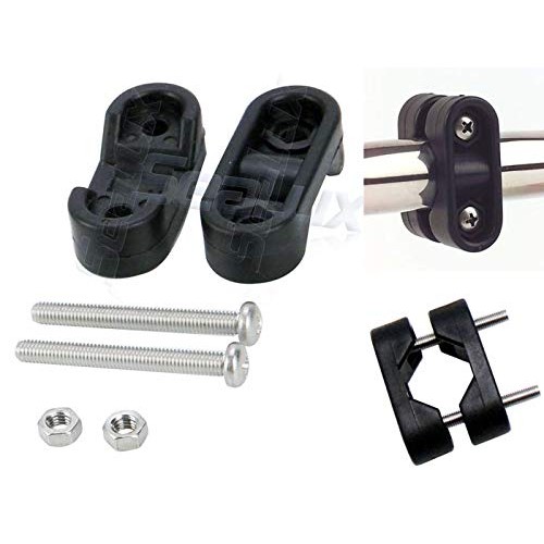SeaLux Marine Extra Clamp On Rail Mount Nylon Bracket for 7/8"-1" Dia ...