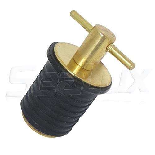 SeaLux Marine Turn-Tite Twist T-Bar Expandable Rubber Drain Plug with ...